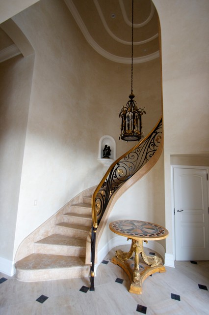 Bel Air French Mansion - Traditional - Staircase - Los Angeles - by ...