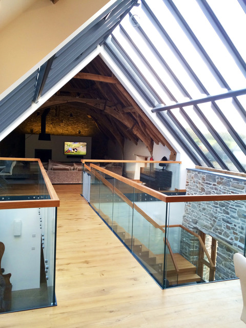 Bespoke Staircase - Barn Conversion Cornwall - Contemporary - Staircase ...