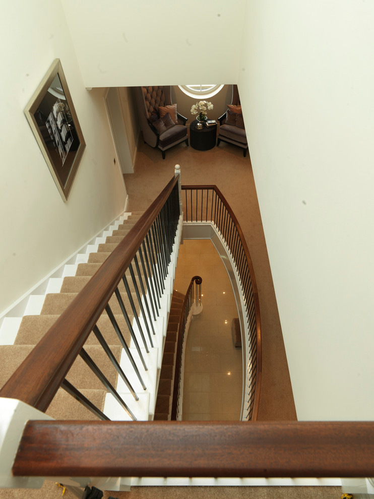 Bespoke Traditional Cut String Staircase Metal Spindles - Traditional ...