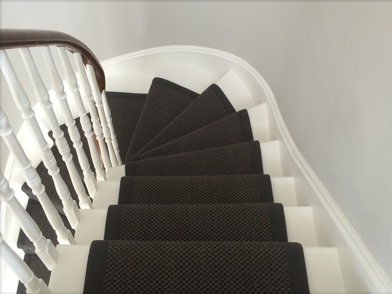 Black Stair Runner - Traditional - Staircase - London - by The Flooring ...