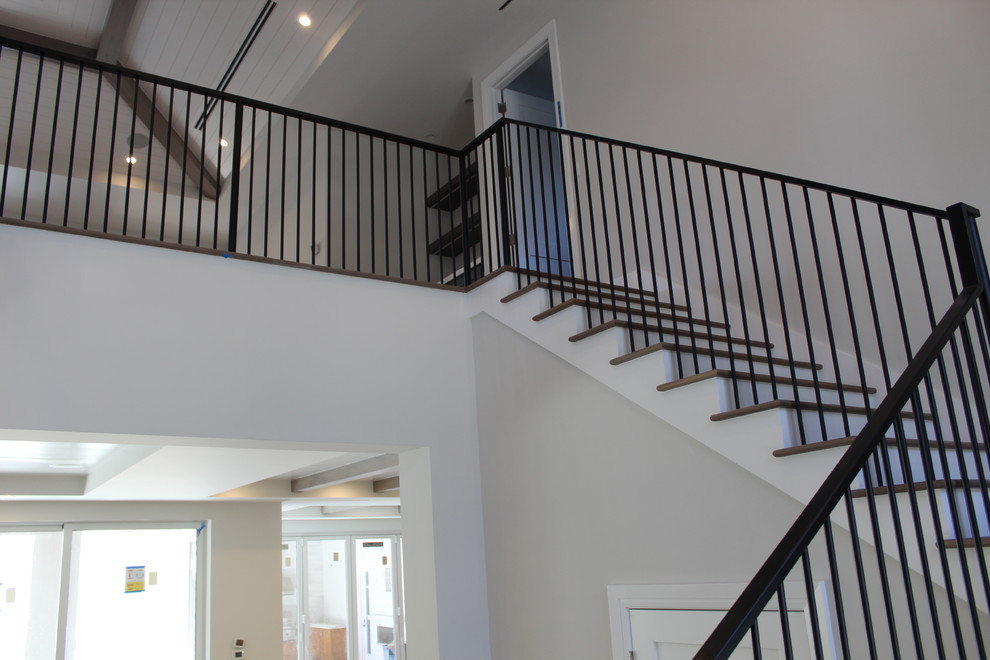 Black Steel Balustrade - Transitional - Staircase - Other - by ...