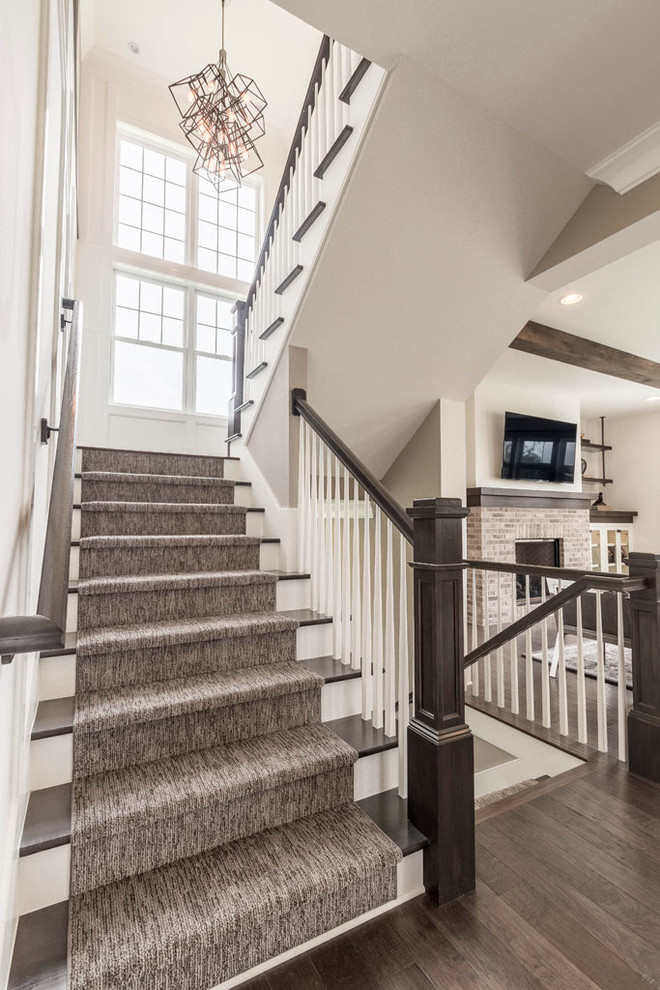 Bob Webb Parade home 2016 Stairs - Transitional - Staircase - Columbus ...