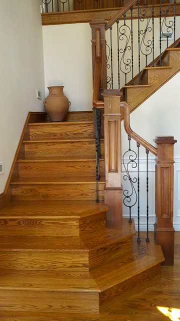 Bottom floor landing - Traditional - Staircase - Boise - by Patrick ...