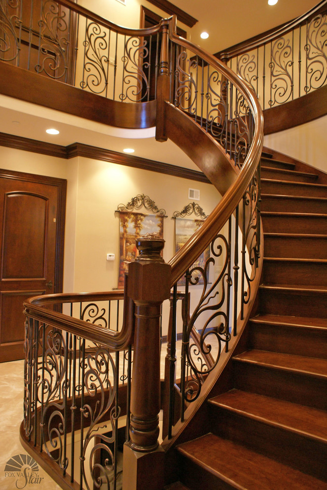 Brazilian Cherry Staircase - Traditional - Staircase - Chicago - by Fox ...