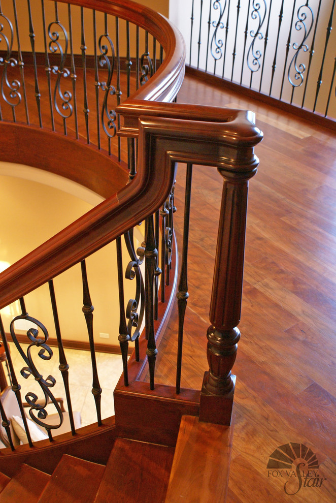 Brazilian Cherry Staircase - Traditional - Staircase - Chicago - by Fox ...