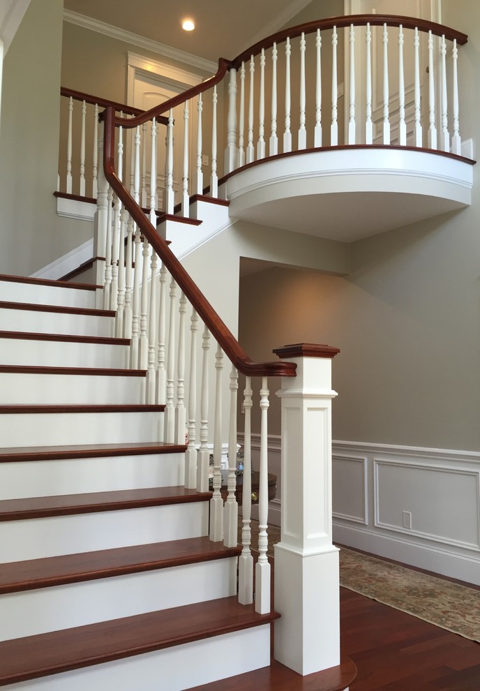 Brazilian Cherry Staircase - Traditional - Staircase - Boston - by Gath ...