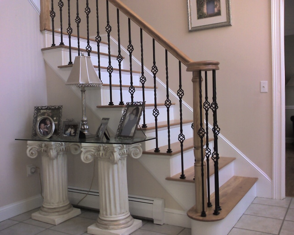 Brian B stairs - Mediterranean - Staircase - Portland Maine - by Custom ...
