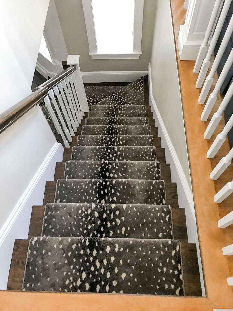 Brown Deerfield Custom Stair Runner - Staircase - Boston - by The ...