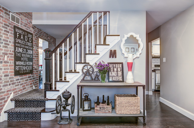 Bruce House - Transitional - Staircase - Philadelphia - by Kristin ...