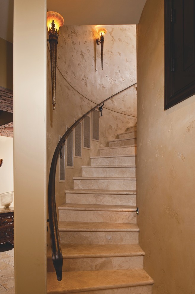 Burnaby Tuscan Villa - Rustic - Staircase - Vancouver - by Decorative ...