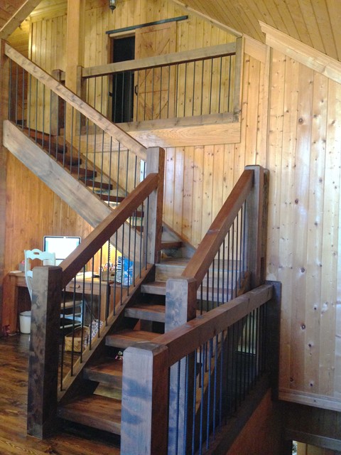 Cabin Feaver - Rustic - Staircase - Atlanta - by Ecraft LLC. | Houzz UK