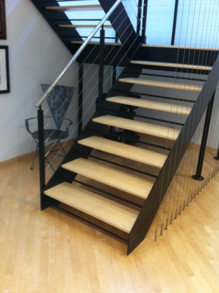 Cable Rail Balustrade - Modern - Staircase - Chicago - by Lake Shore ...