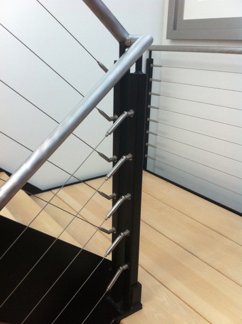 Cable Rail Balustrade - Modern - Staircase - Chicago - by Lake Shore ...