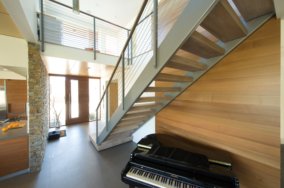 Cable Rail Staircase - Modern - Staircase - San Diego - by Whitmann ...