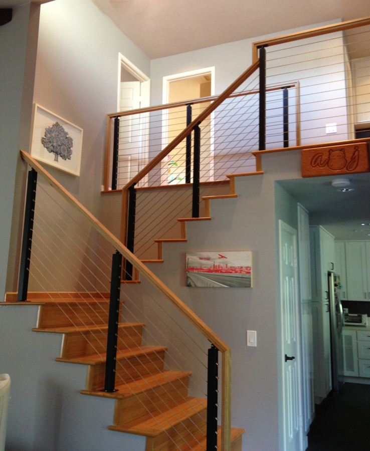 Cable Rail - Contemporary - Staircase - Chicago - by StairSupplies | Houzz