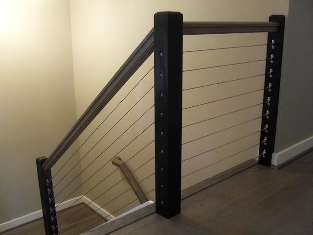 Cable railing examples - Modern - Staircase - Portland - by Portland ...