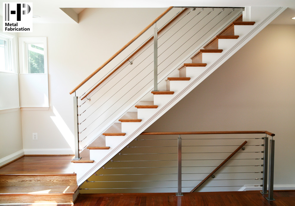 Cable Railing - Contemporary - Staircase - DC Metro - by HP Metal ...