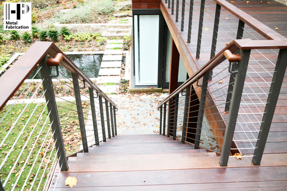 Cable Railing - Contemporary - Staircase - DC Metro - by HP Metal ...