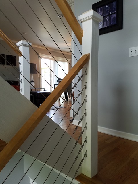 Cable Railing - Transitional - Staircase - New York - by The Stair ...