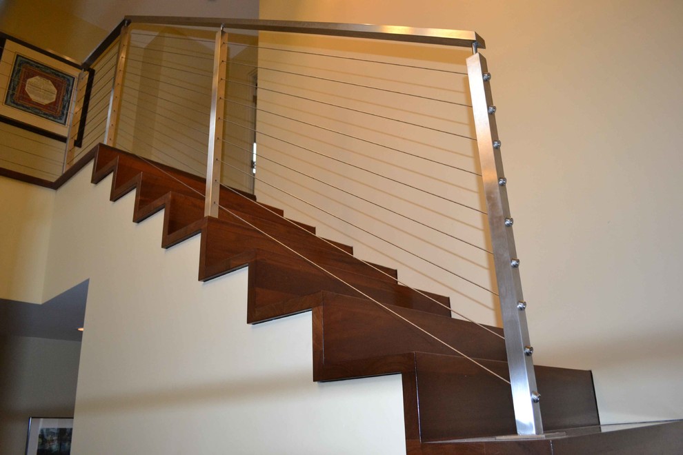 Cable Rails Installation - Contemporary - Staircase - Los Angeles - by ...