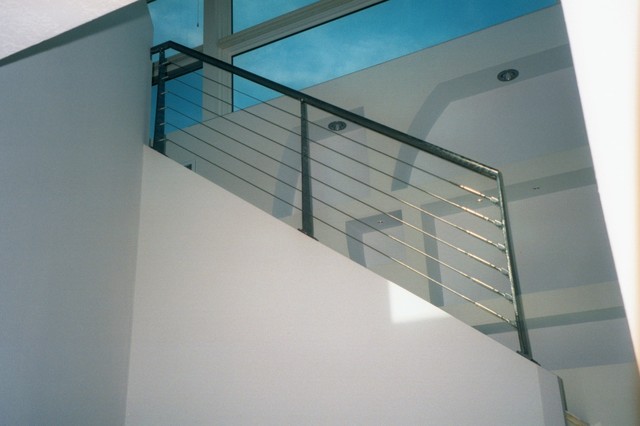 Cable Stair Railing - Contemporary - Staircase - Albuquerque - by ...