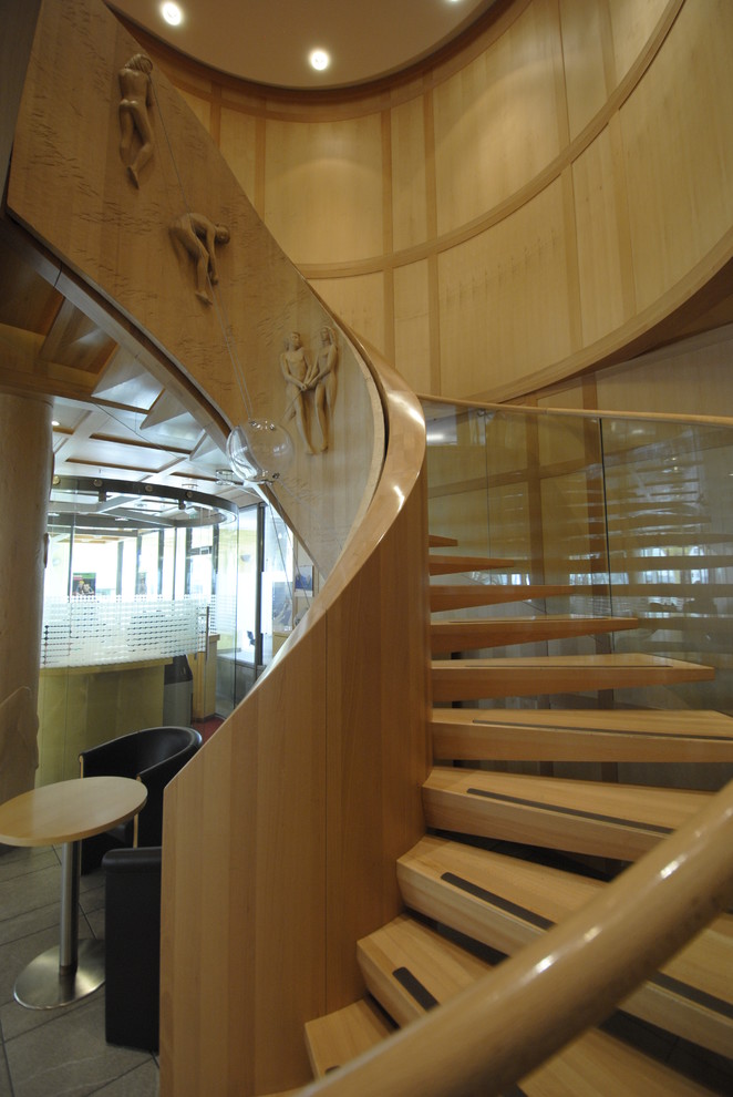 cantileved staircase for commercial buildings - Modern - Staircase ...