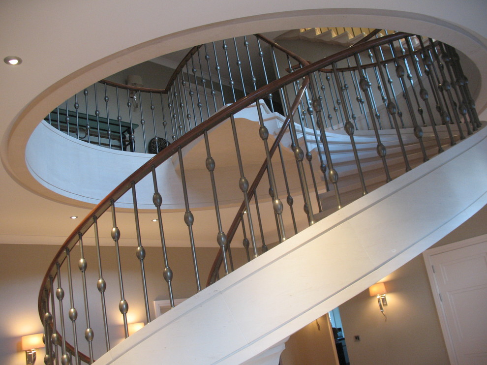 Cantilevered Staircase, Private House, North London - Traditional ...