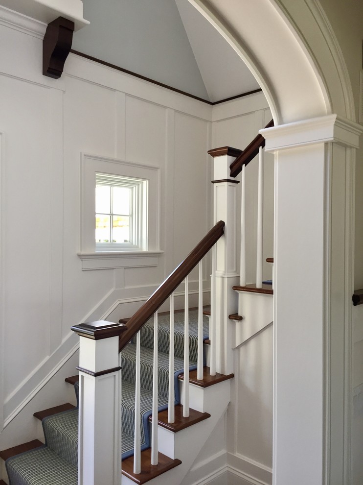 Cape Cod Shingle Style Home - Beach Style - Staircase - Boston - by JB ...