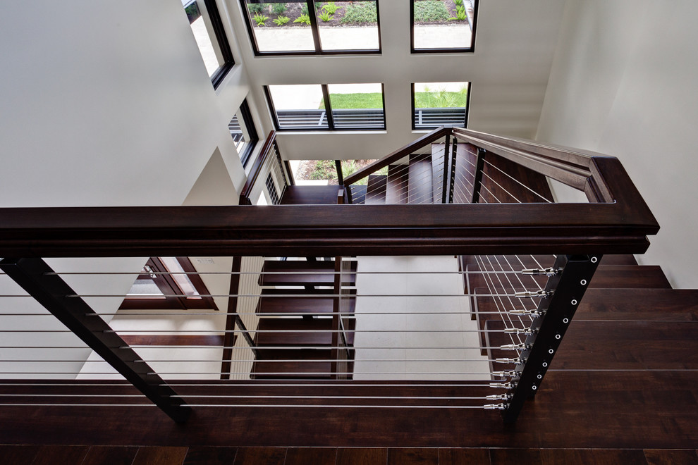 Center Stringer Stair - Modern - Staircase - Miami - by Feil Inc. Wood ...