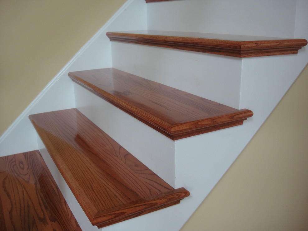 Cherry Steps and railings - Traditional - Staircase - New York - by ...