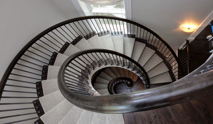 Circular, Curved and Spiral Staircases - Traditional - Staircase ...