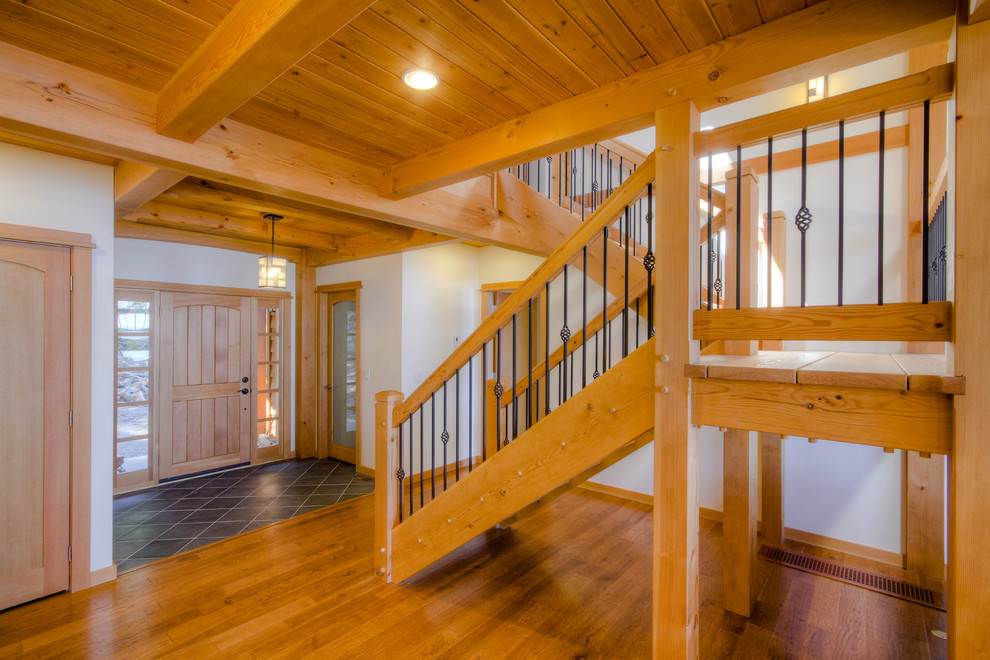 Classic Island Timber Frame - Traditional - Staircase - Vancouver - by ...