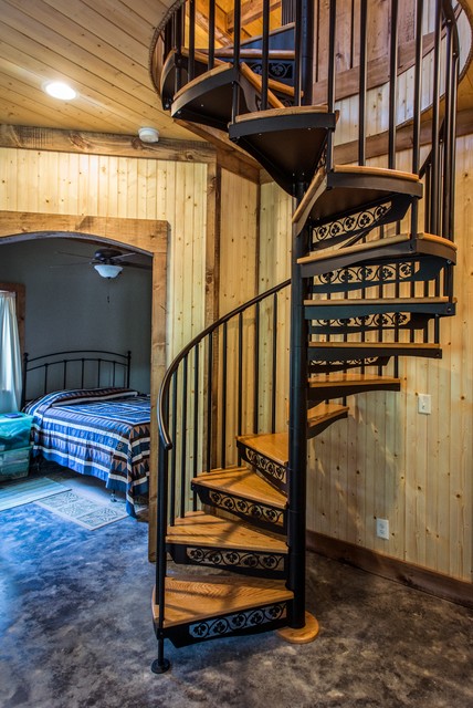 Classic Steel Spiral Staircase - Rustic - Staircase - Philadelphia - by ...