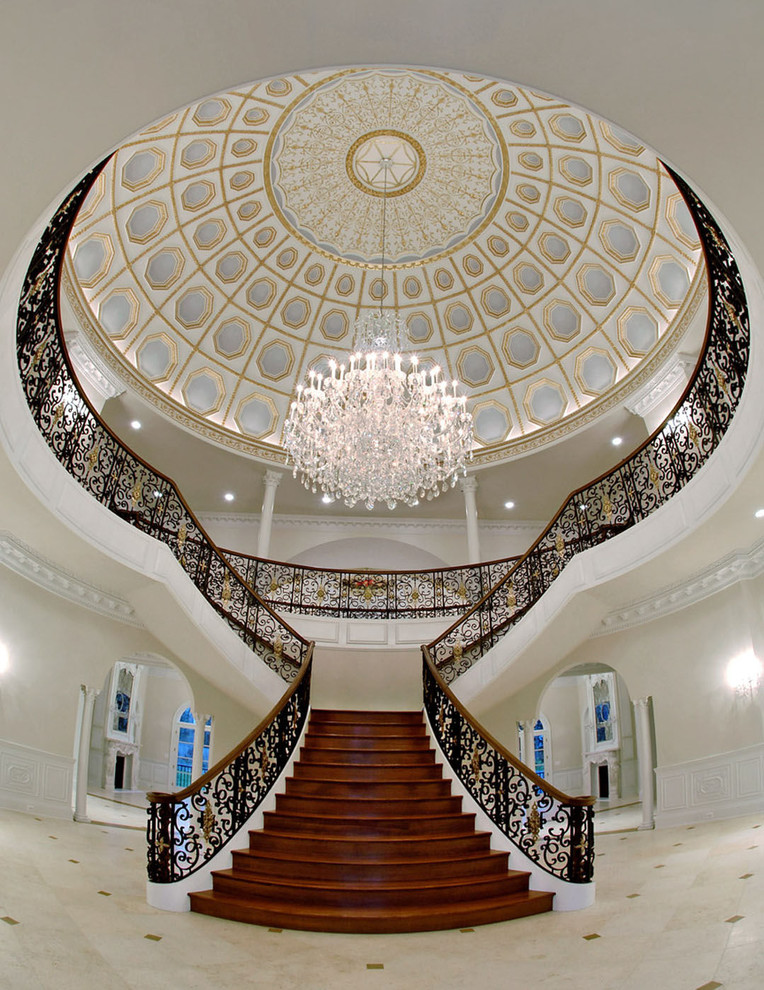 Classical Curved Stairs - Traditional - Staircase - Philadelphia - by ...