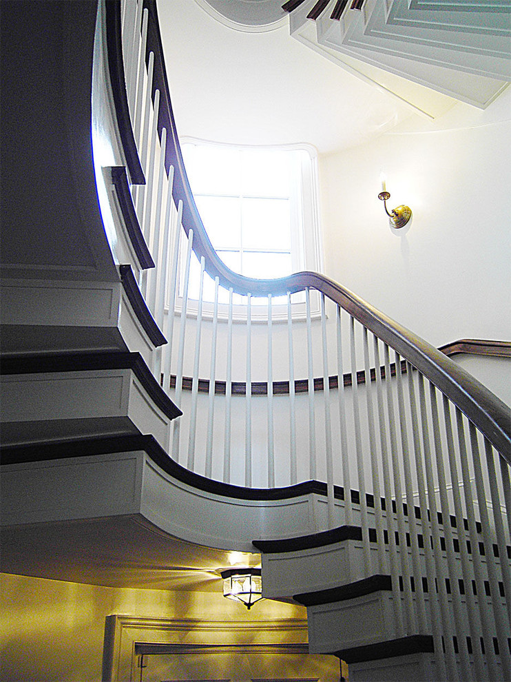 Classical Curved Stairs - Traditional - Staircase - Baltimore - by ...