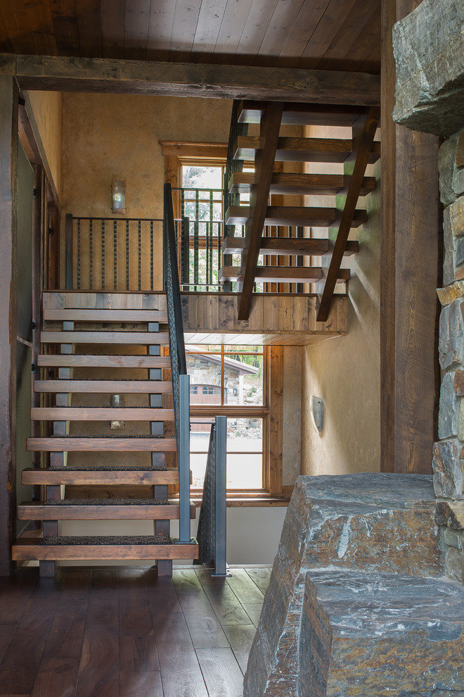 Clearwater Retreat - Rustic - Staircase - Minneapolis - by Wes Hanson ...