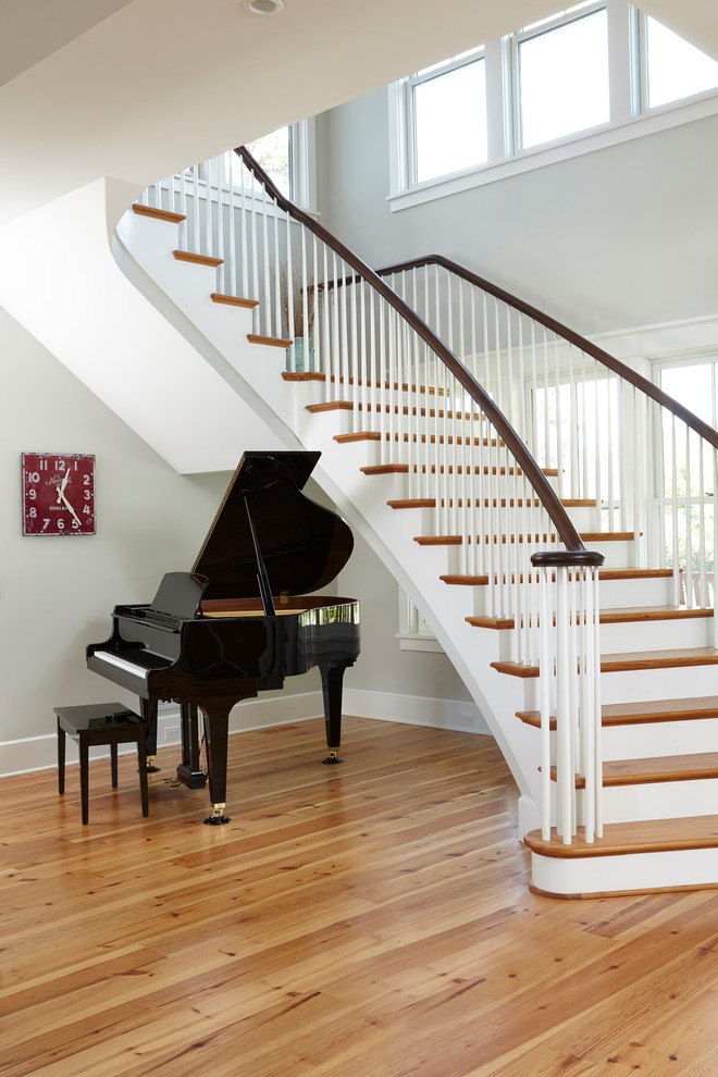 Coastal Farmhouse - Beach Style - Staircase - Other - by Tongue ...