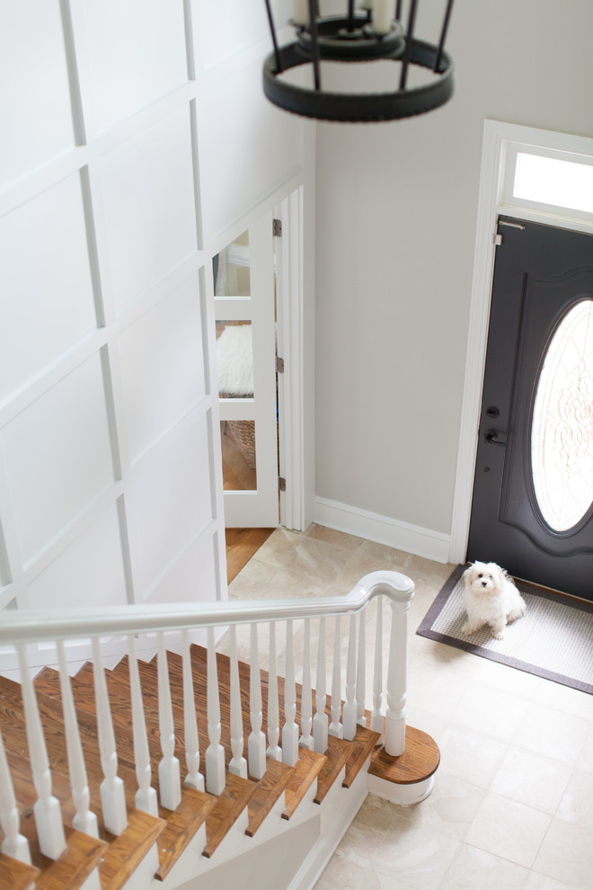 Coffered Ceiling and Bonus Room - Contemporary - Staircase - Charlotte ...