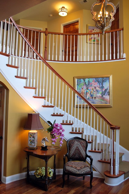 Colorful Colonial - Traditional - Staircase - New York - by Leedy ...