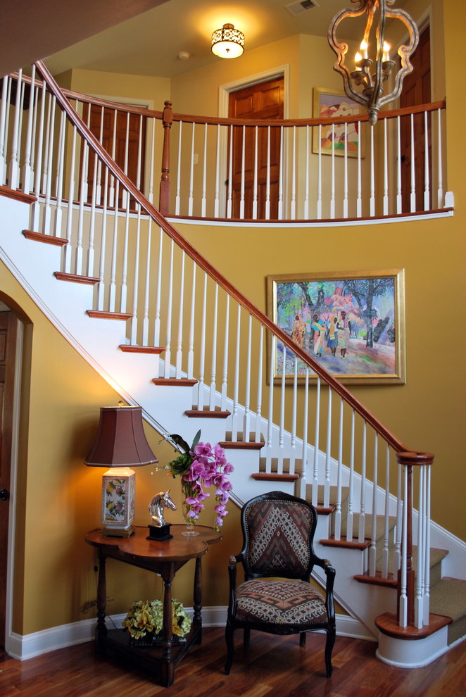 Colorful Colonial - Traditional - Staircase - New York - by Leedy ...