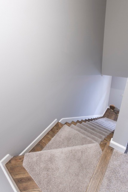 Condo update, before/after tight budget - Contemporary - Staircase ...