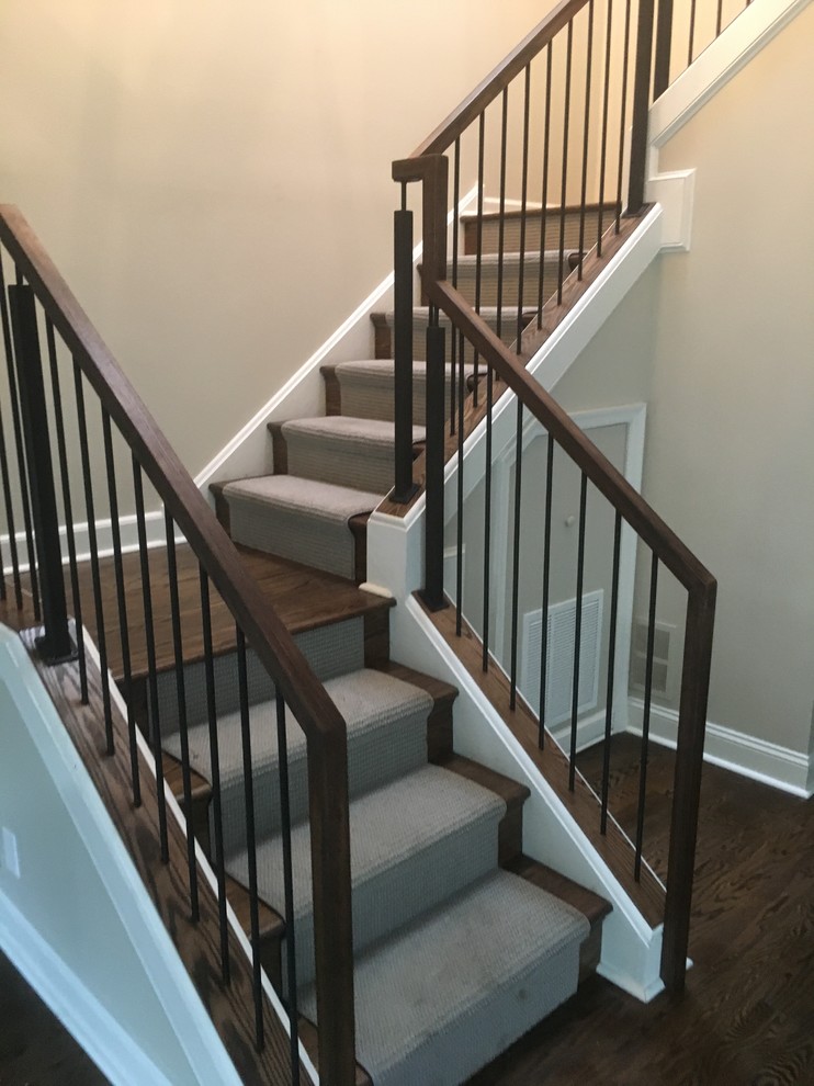 Contemporary custom railing - vertical design - Staircase ...