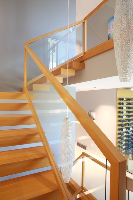 Contemporary Glass Railing Contemporain Escalier Autres Périmètres Par Bp Banister Houzz