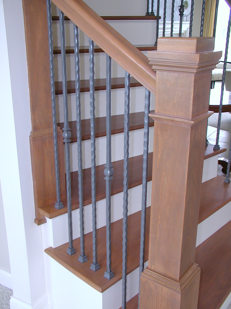 Contemporary railing created for the Reeve's family by Steel Concepts ...