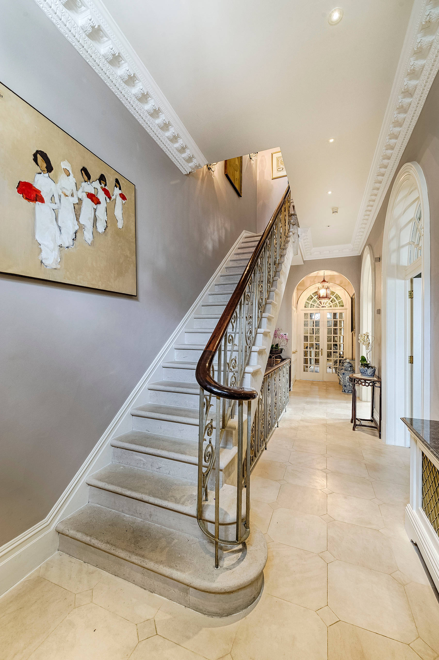 French 2 Way Staircase