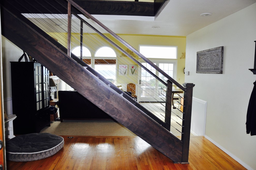 Contemporary Rustic Staircase and Railing - Rustic - Staircase ...