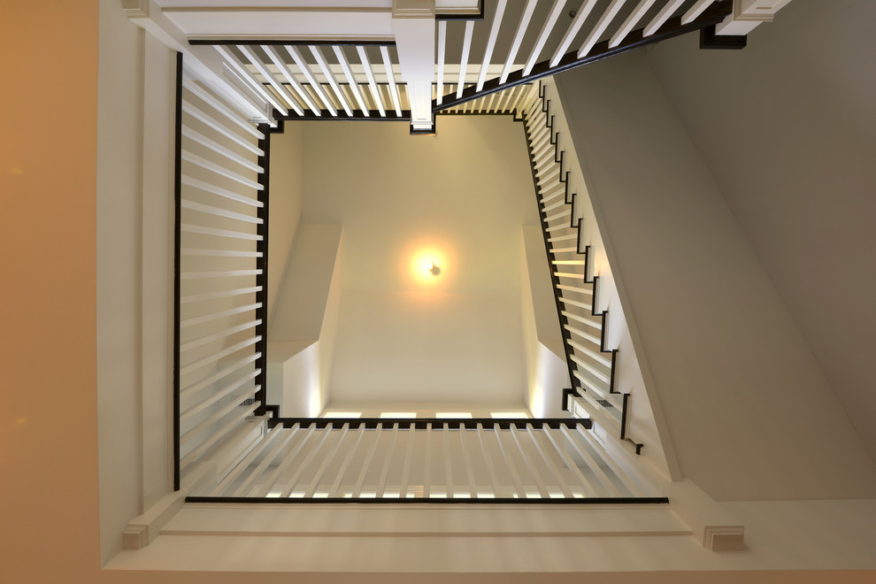 Contemporary Shingle Colonial - Traditional - Staircase - New York - by ...