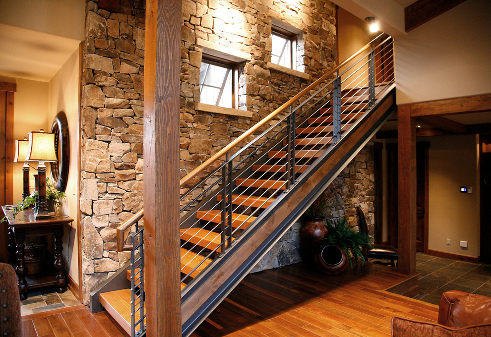 Contemporary Western - Rustic - Staircase - Other - by Hoyt Architects ...
