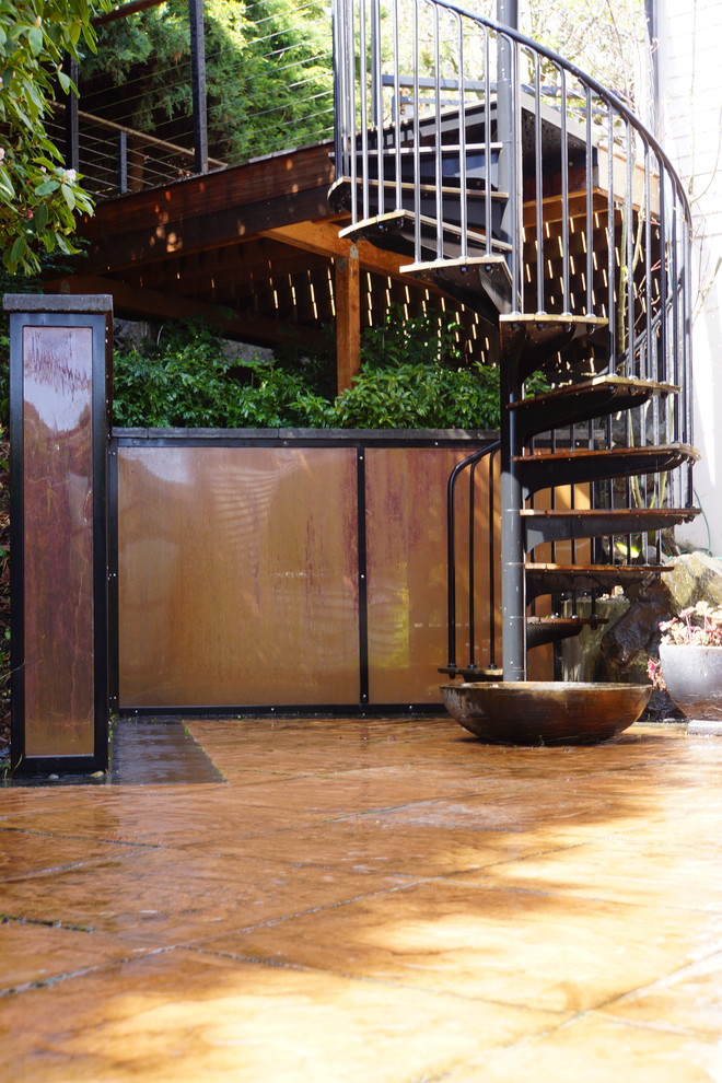 Copper Courtyard - Contemporary - Staircase - Seattle - by Terrain | Houzz