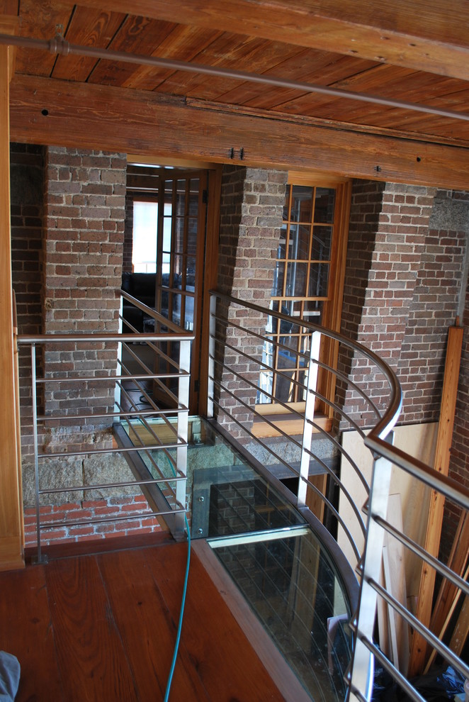 Cotton Mill Clock Tower Stainless Spiral and Railings - Contemporary ...
